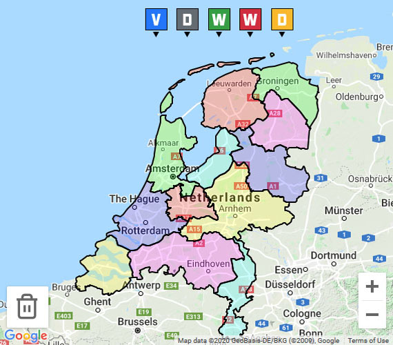 Van Der Waal Webdesign Google Maps Drag Drop